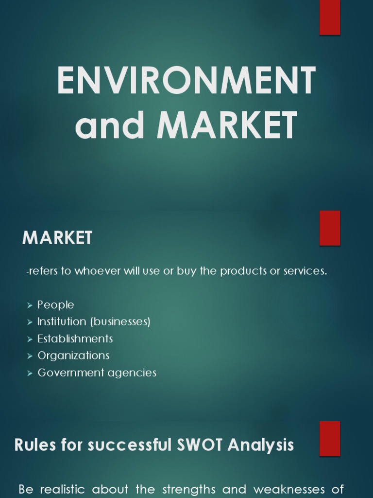 Environment and Market | PDF | Brand | Swot Analysis