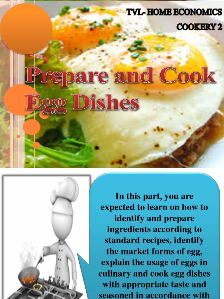 Preparing and Cooking Egg Dishes | PDF | Egg As Food | Meringue