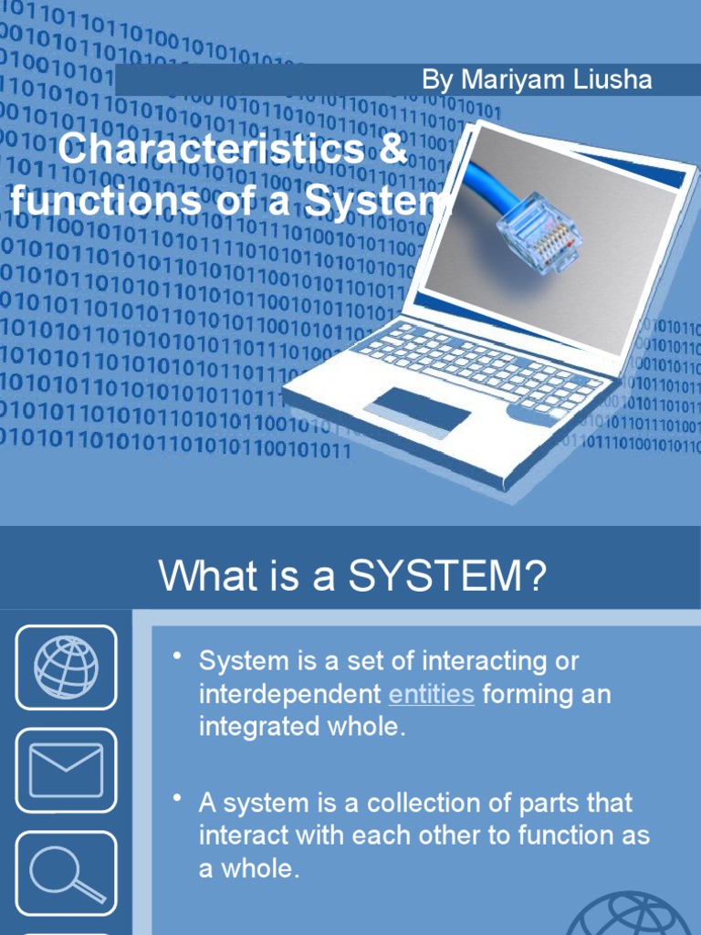 Characteristics & Functions of A System | PDF | System | Modularity