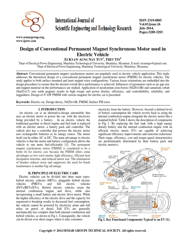 Design of PMSM | Electric Motor | Electric Vehicle | Free 30-day Trial ...