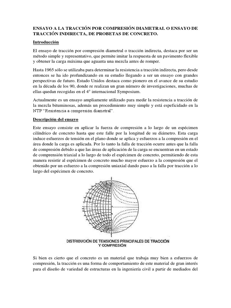 NTP 339.084 Compresion Diametral | PDF | Mecanica clasica | Ingeniería mecánica