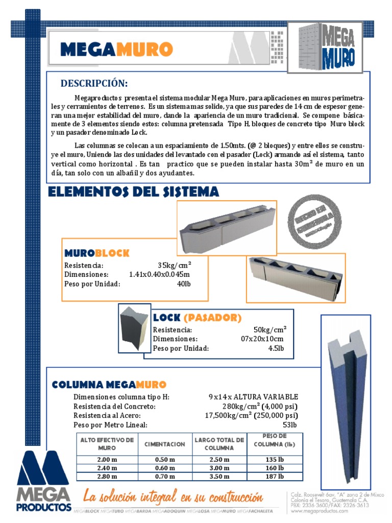Megamuro 2015 | PDF | Fundación (Ingeniería) | Hormigón