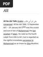 Family Tree of Hazrat Ali and Fatima | PDF | Ali | Shia Islam