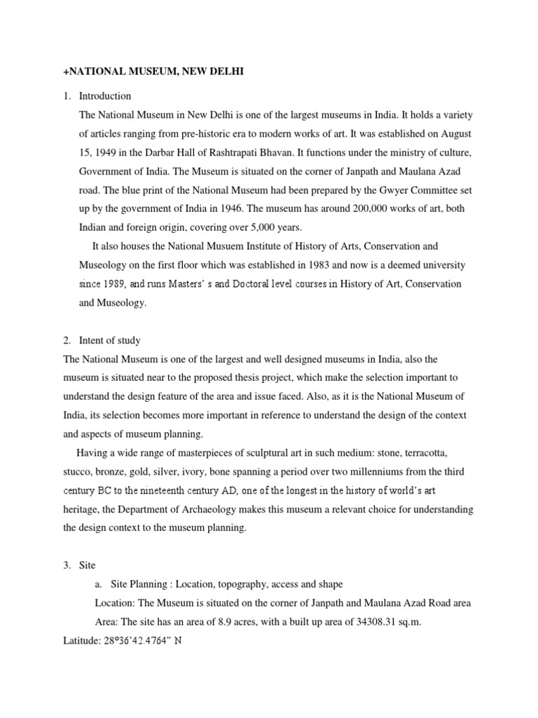 National Museum | PDF | Library And Museum | Nature