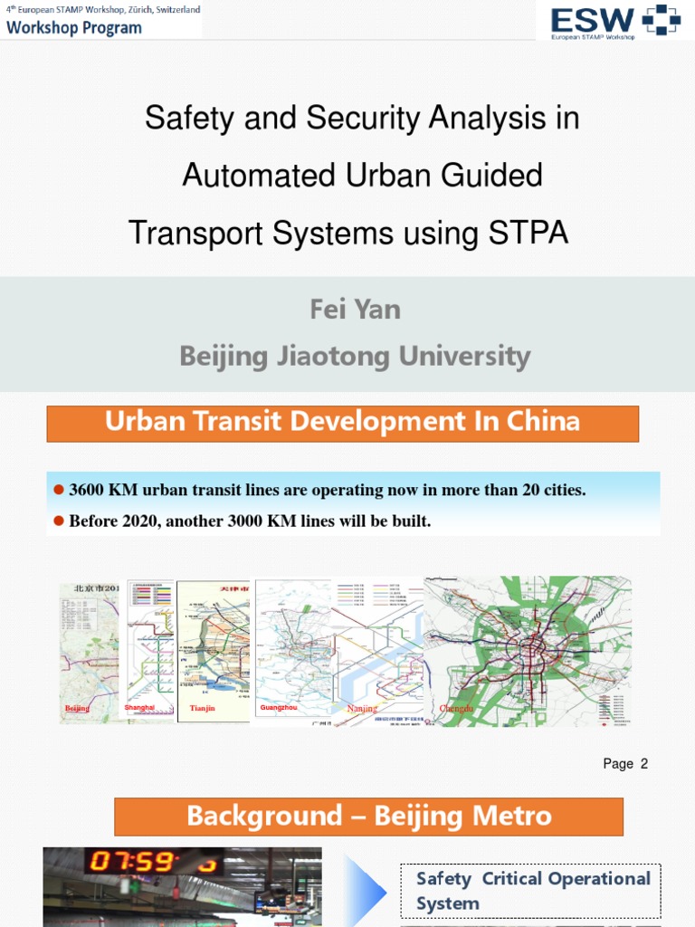 Safety and Security Analysis in Automated Urban Guided Transport ...