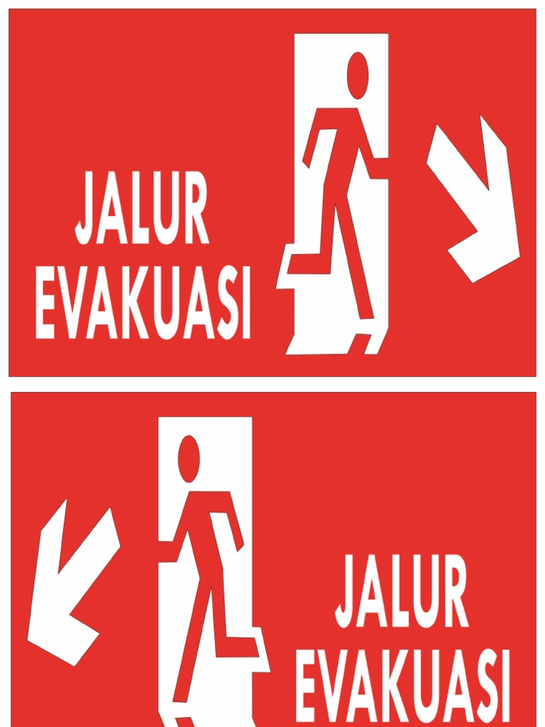 Contoh Jalur Evakuasi | PDF