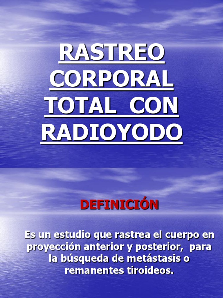 Yodo 131 | PDF | Tiroides | Especialidades Medicas