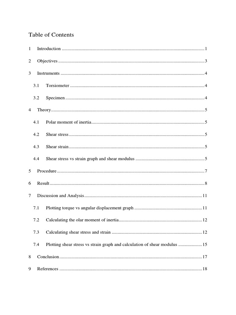 Shear Modulus (With Torsiometer) | Download Free PDF | Deformation ...
