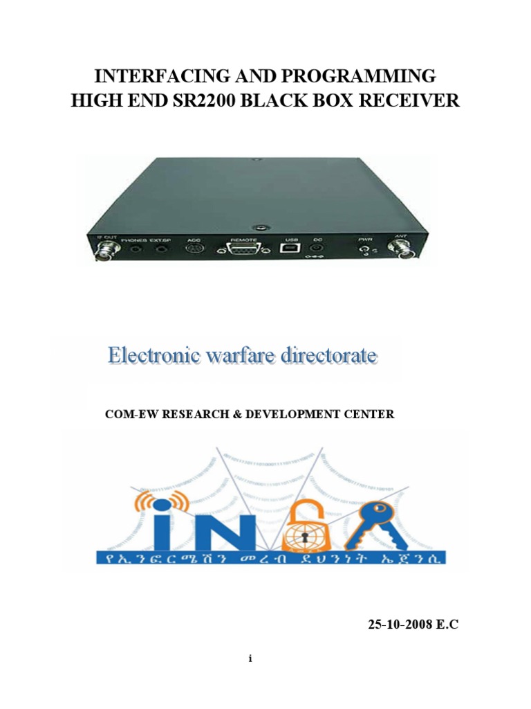 Interfacing SR2200 Black Box Receiver | PDF | Radio | Broadcast Engineering