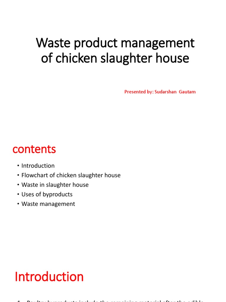 Chicken Slaughterhouse Waste Management | PDF | Sewage Treatment ...
