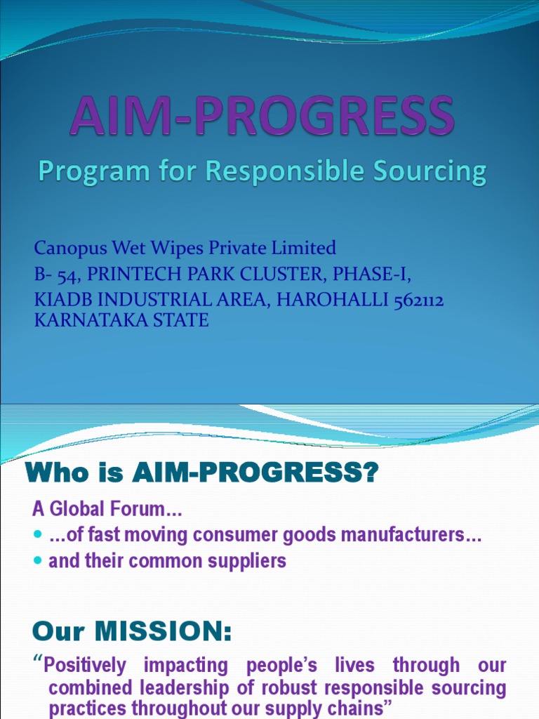 Aim-Progress - Smeta | PDF | Supply Chain | Regulatory Compliance