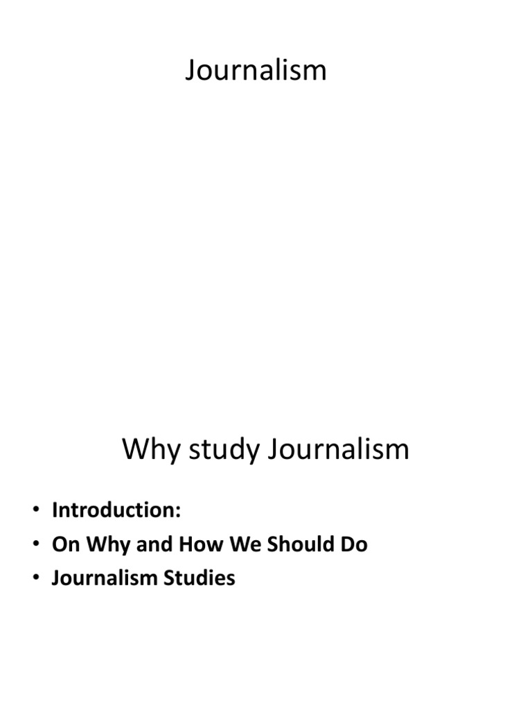 Journalism 101 Pdf