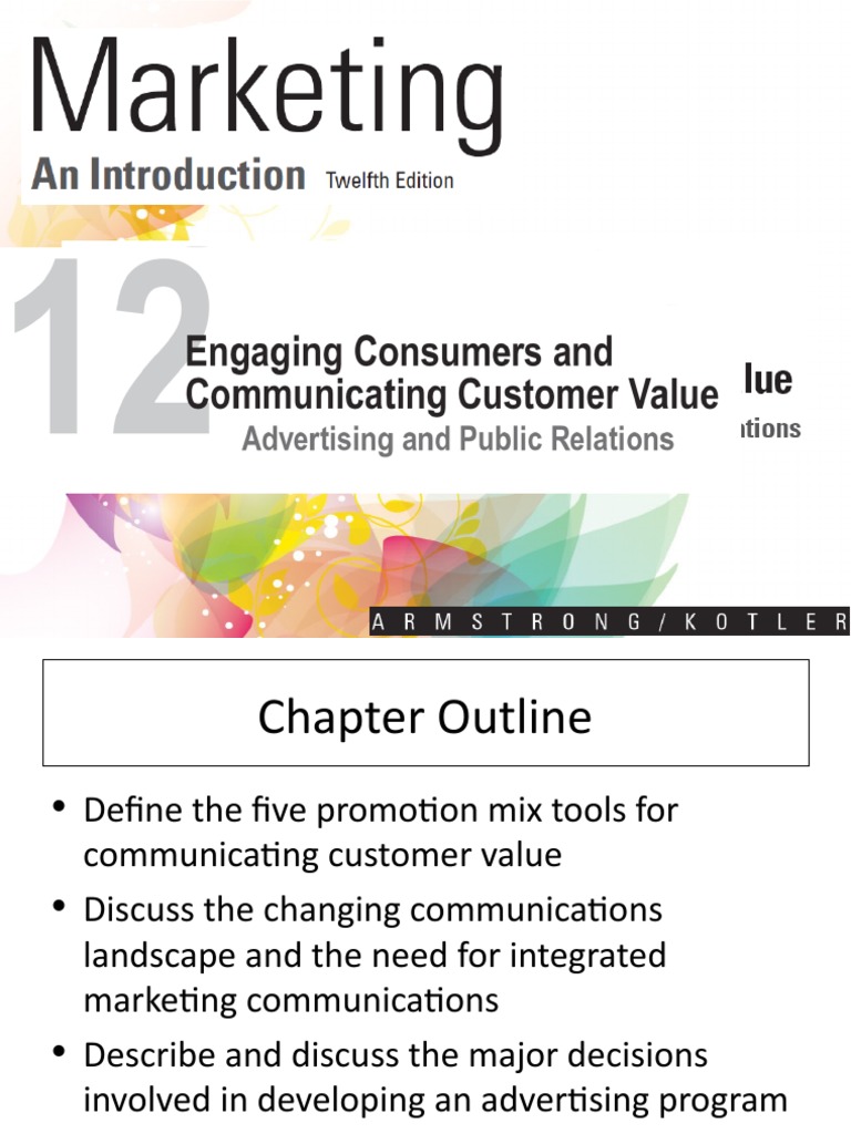 Chapter 12 - Communicating Customer Value-Advertising and Public ...