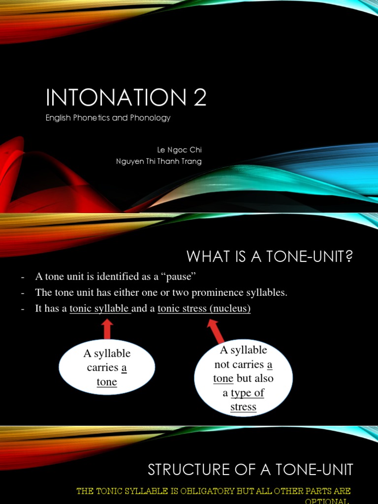 Intonation Notes | PDF | Stress (Linguistics) | Tone (Linguistics)