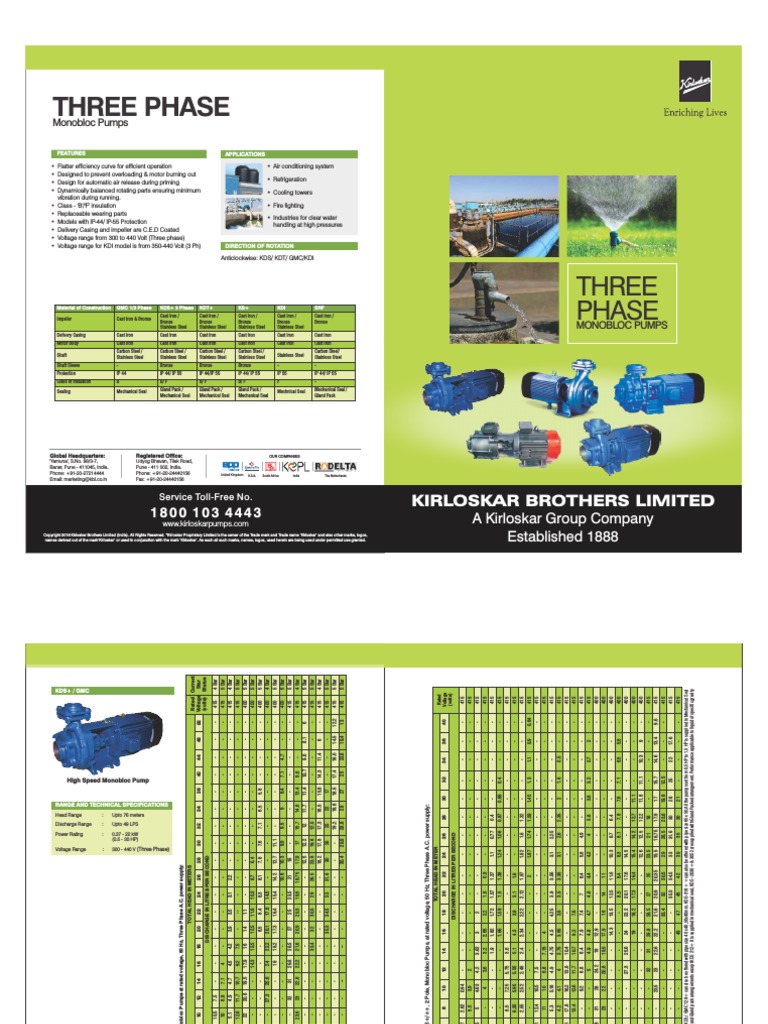 PDF 923201624802pmkirloskar Kds Ks KDT SRF Kdicatalogue | PDF ...