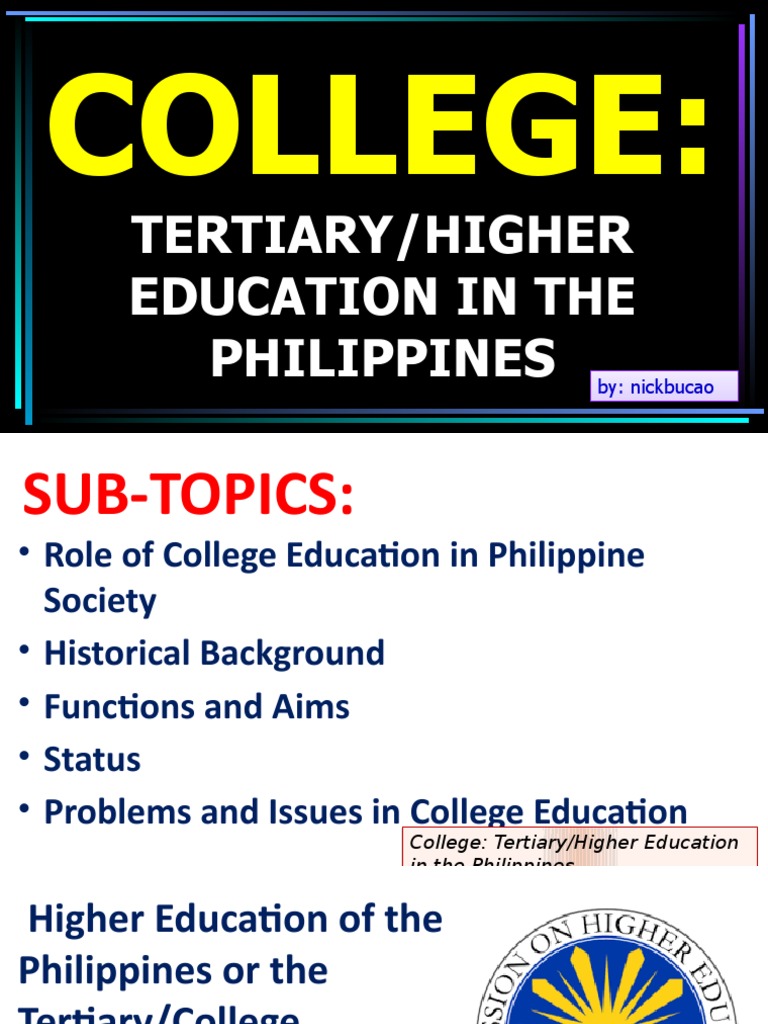 College Education in The Philippines | PDF | Higher Education | College