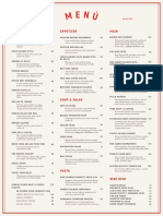 Menu Lunch and Dinner | PDF | Cooking | Food And Drink Preparation