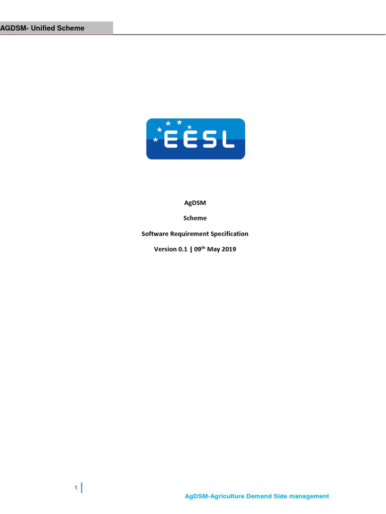 AgDSM Portal Specs for EESL | PDF | Use Case | Software Development