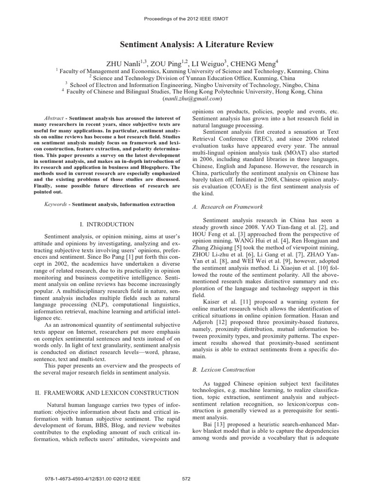 Sentiment Analysis | PDF | Cognitive Science | Cognition