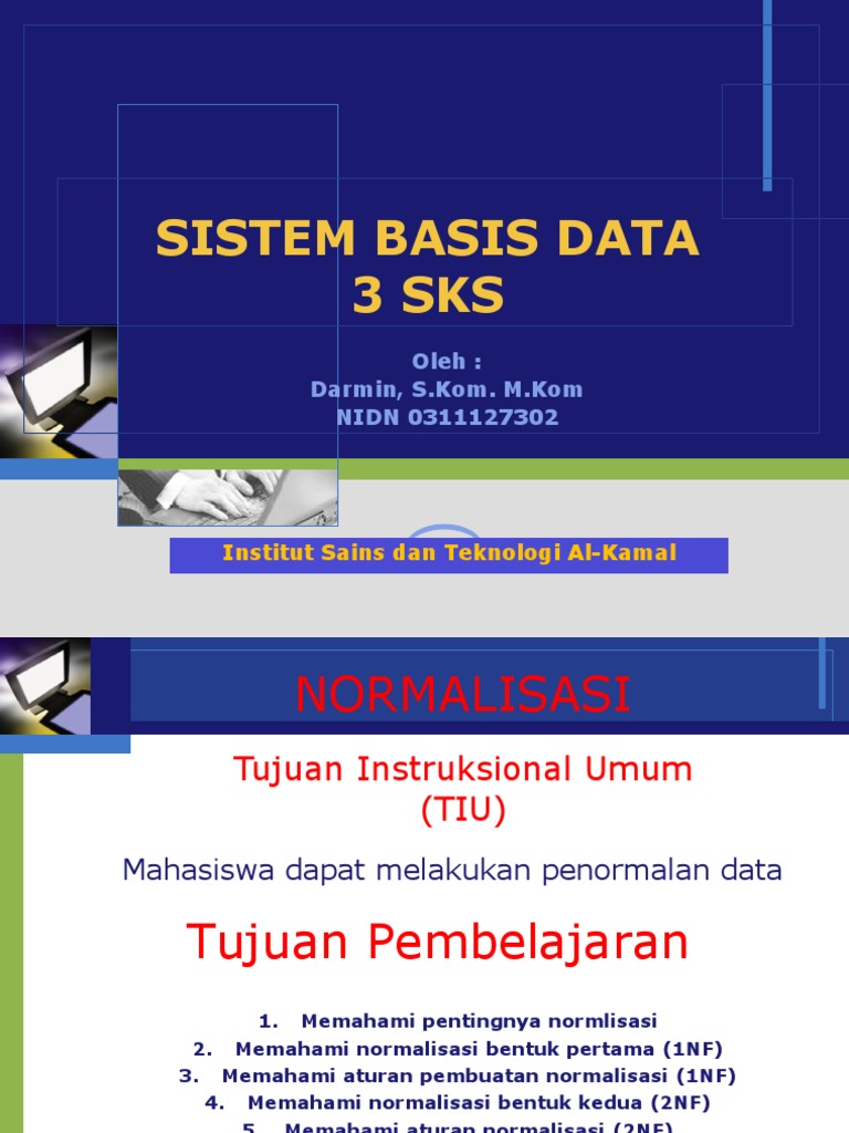Panduan Normalisasi Basis Data 3NF BCNF | PDF | Komputer