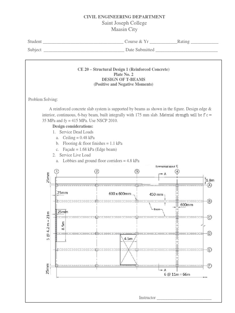 Plate No. 2 T Beams Rev.01 PDF | PDF