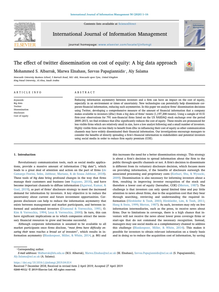 International Journal of Information Management | PDF | Stock Market ...