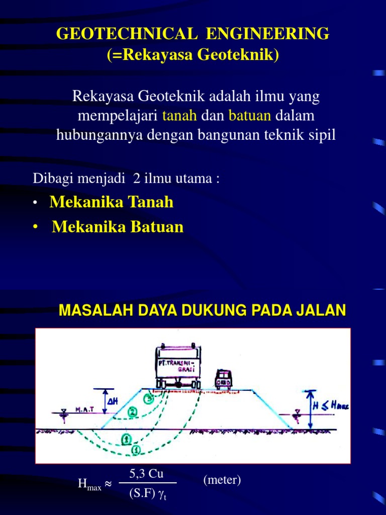 Geotechnical Engineering ( Rekayasa Geoteknik) | PDF | Home & Garden