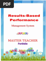 RPMS Portfolio New Design | PDF | Lesson Plan | Teachers