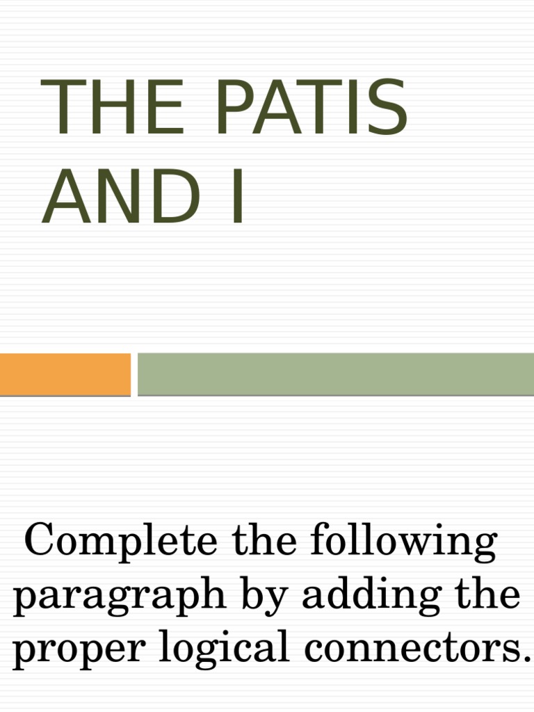 The Patis: An Inspiration for Building Harmonious Relationships | PDF