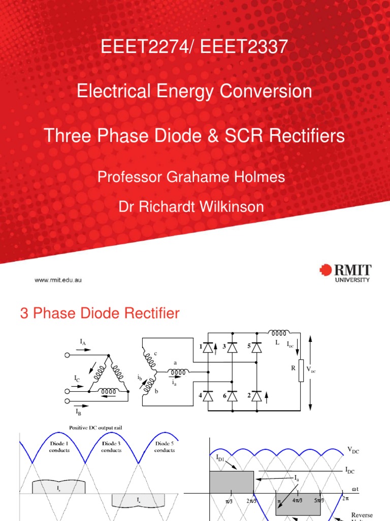 EEET2274 3phase Rectifiers v1 2017 | PDF | Power Inverter | Rectifier