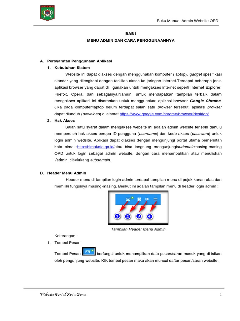 Panduan Admin Website | PDF
