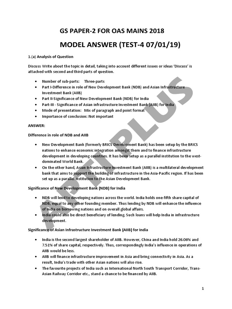 Model Answer of Gs-2 Test-4 | PDF | Programming Language | Computing