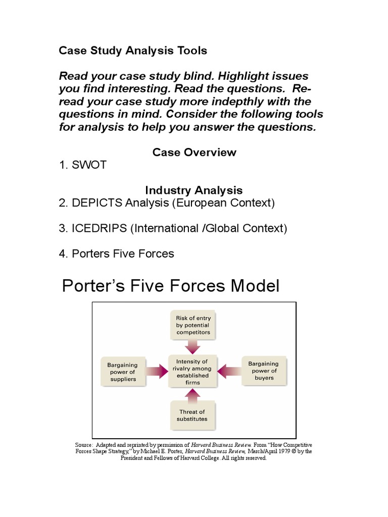 Case Study Analysis Tools | PDF | Strategic Management | Marketing