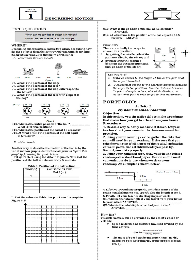 Describing Motion | PDF | Speed | Velocity