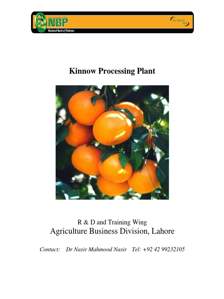 Kinnow Processing | PDF | Citrus | Economies