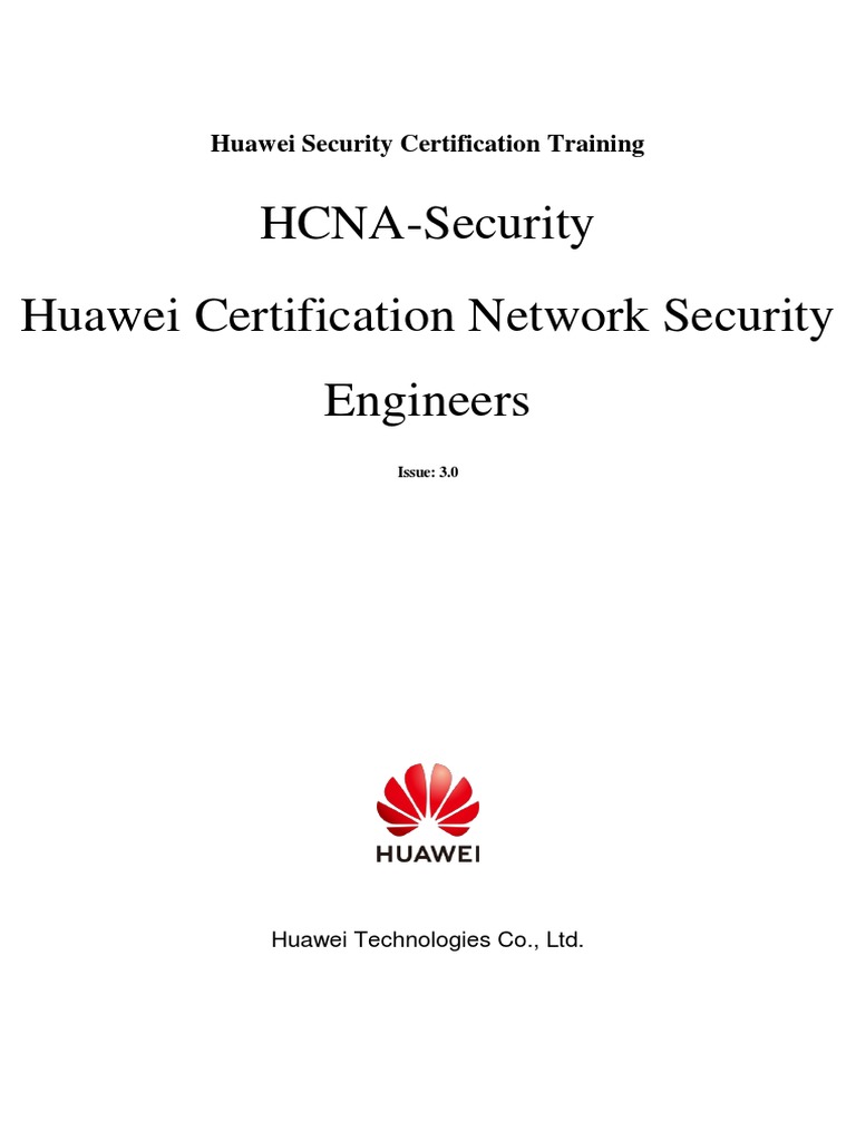HCNA-Security Huawei Certification Network Security Engineers V3.0 ...
