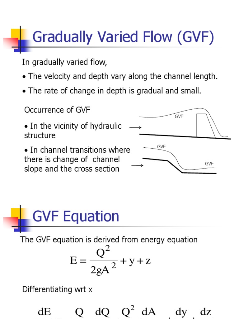 Gradually Varied Flow Analysis and Classification of Flow Profiles ...