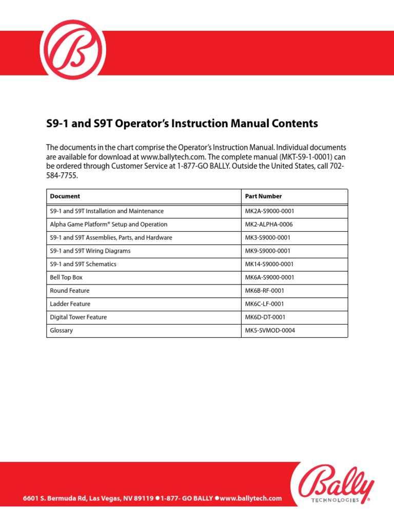 MK1 S9000 0001E Operators Instructors Manual | PDF