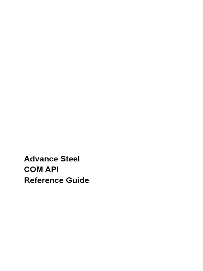 Guia Advance Steel Norma Api | PDF | Application Programming Interface | Component Object Model