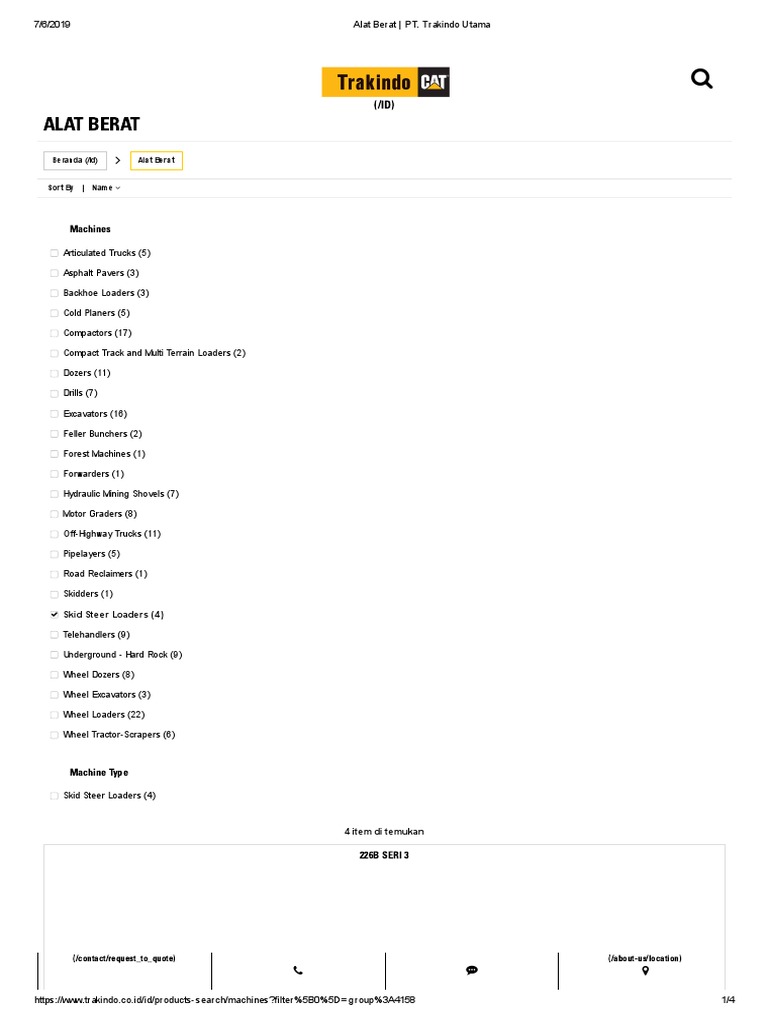 Alat Berat - PT. Trakindo Utama10 | PDF | Loader (Equipment ...