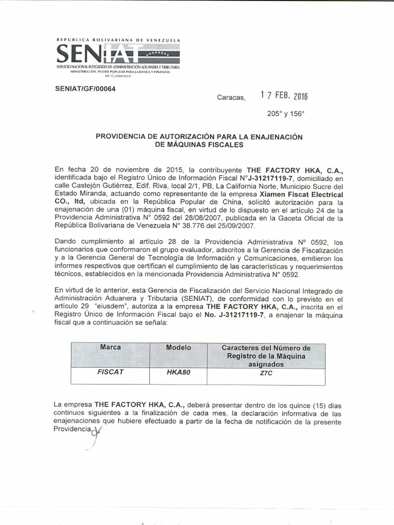 Homologacion Hka80-Z7c0001 | PDF
