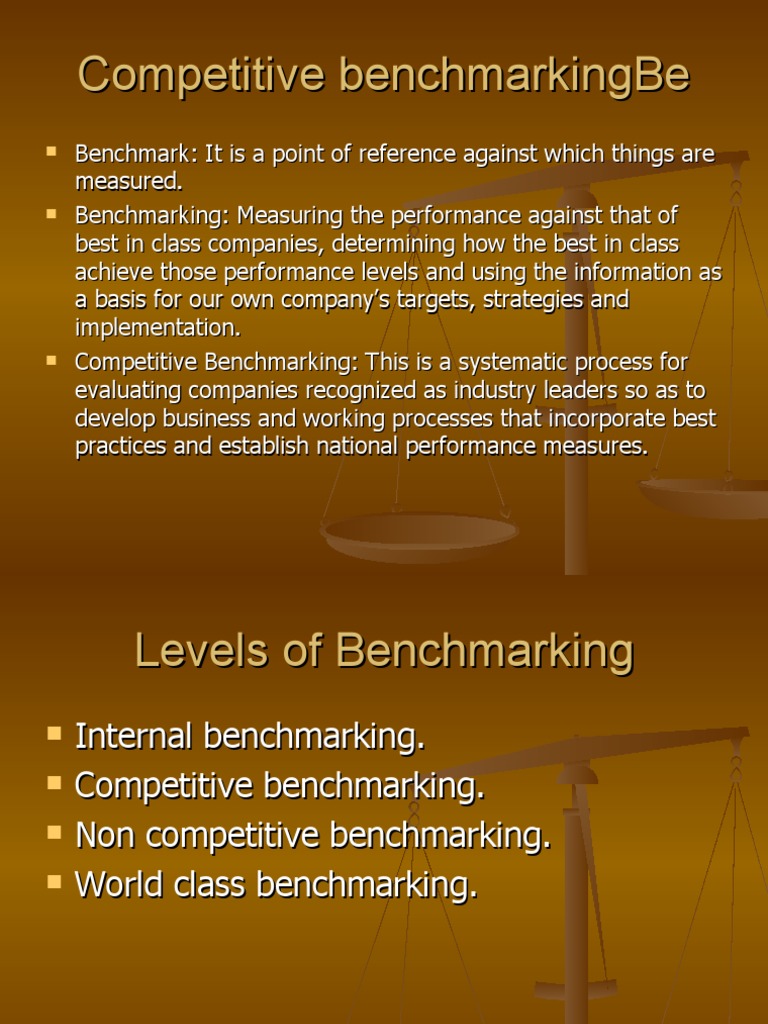 Bench Marking | PDF | Finance & Money Management