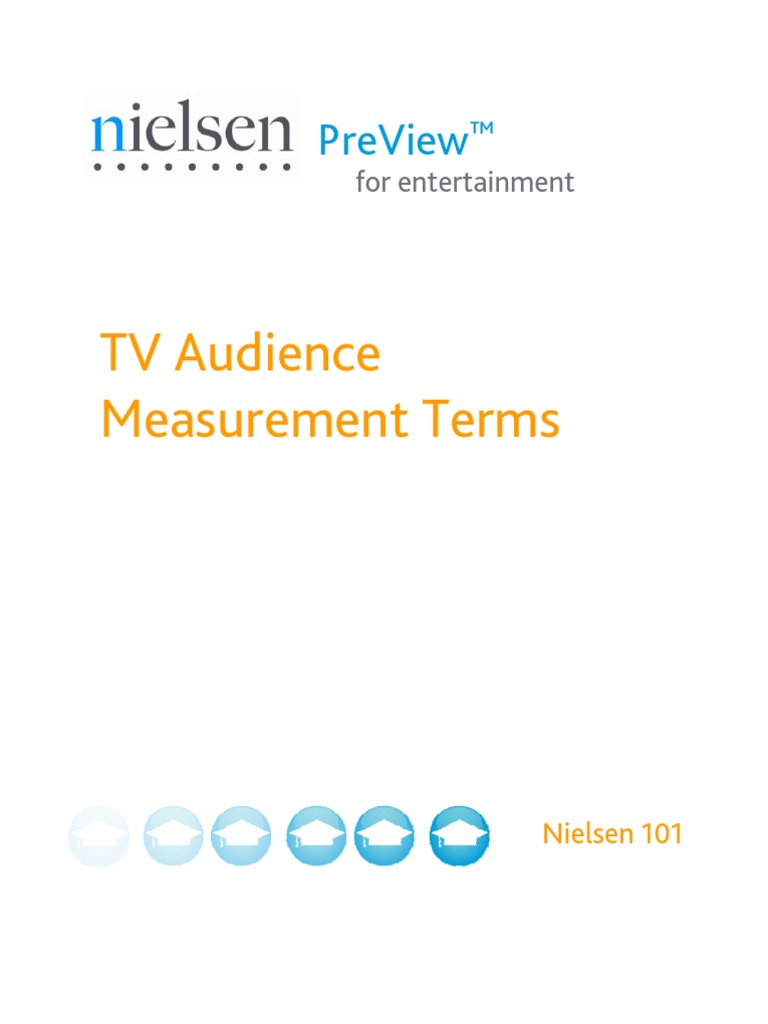 Nielsen101 TV Audience Terms Final | PDF | Nielsen Ratings | Audience ...