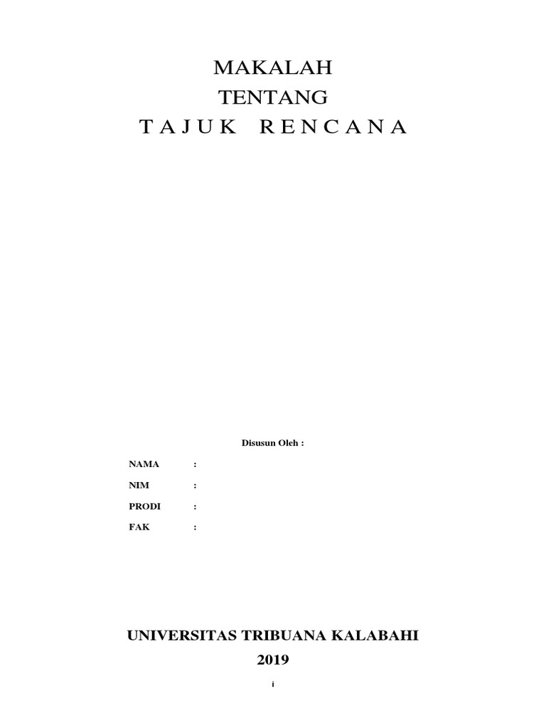 Tajuk Rencana 3 | PDF