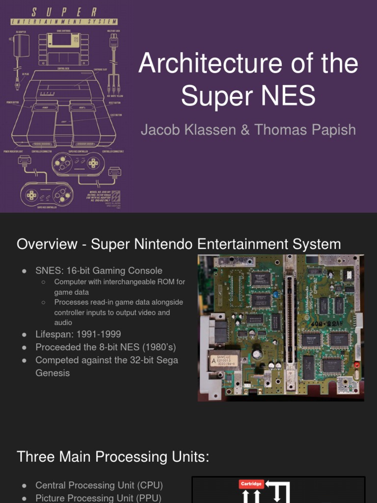 Architecture of The Super NES | PDF | Central Processing Unit | Microprocessor
