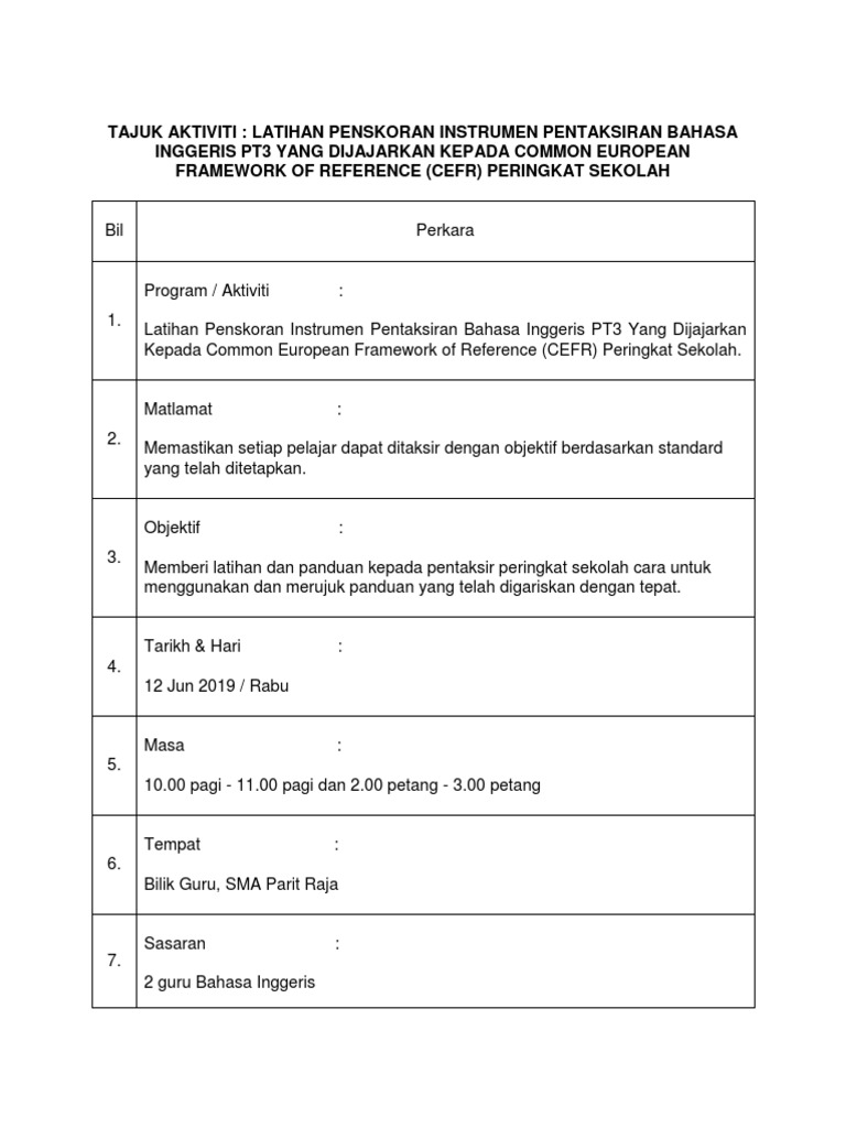 Contoh Format Laporan Bergambar | PDF