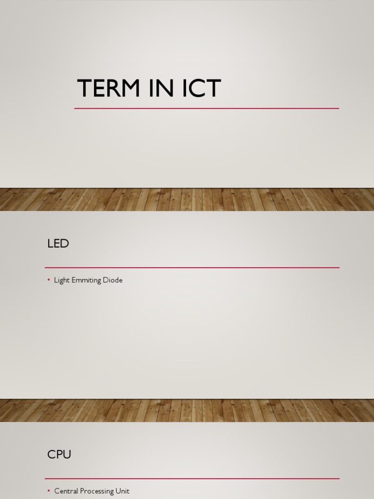 ICT Terms | PDF | Computers