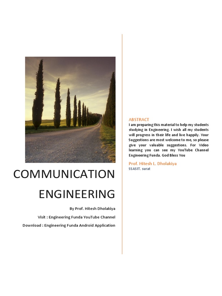 Communication Engineering | PDF | Frequency Modulation | Signal To ...