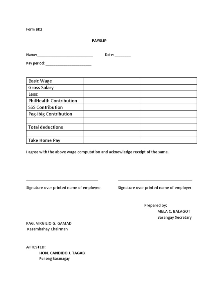 Kasambahay Form | PDF