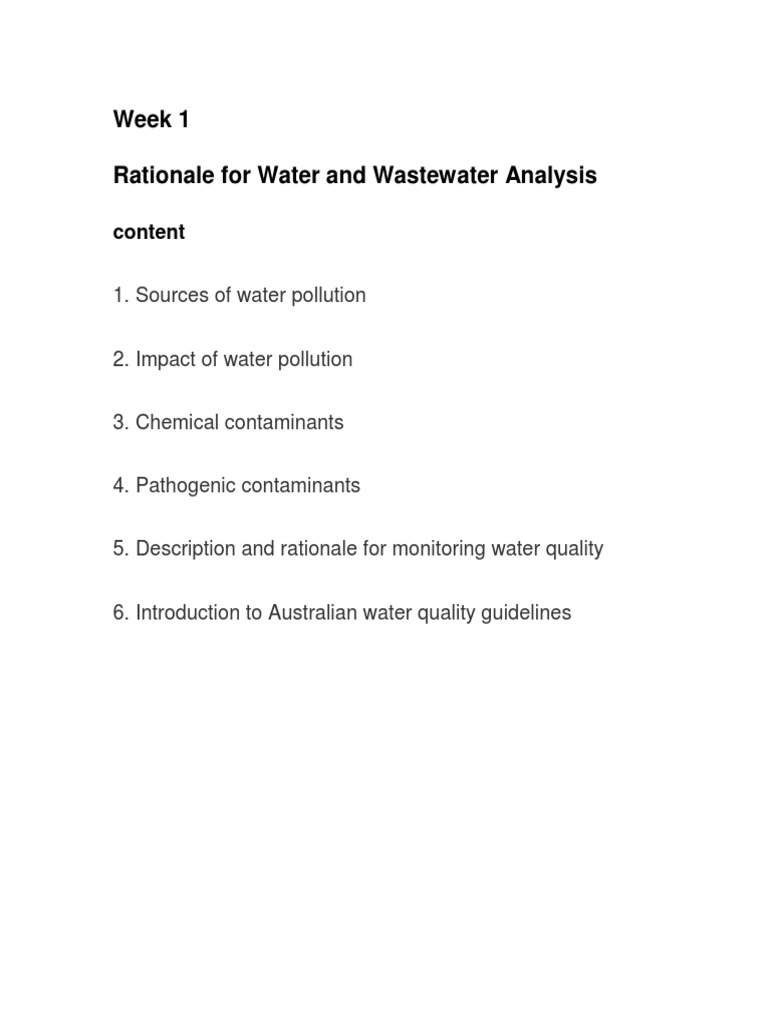 Water and Wastewater Analysis | PDF | Water Pollution | Water Quality